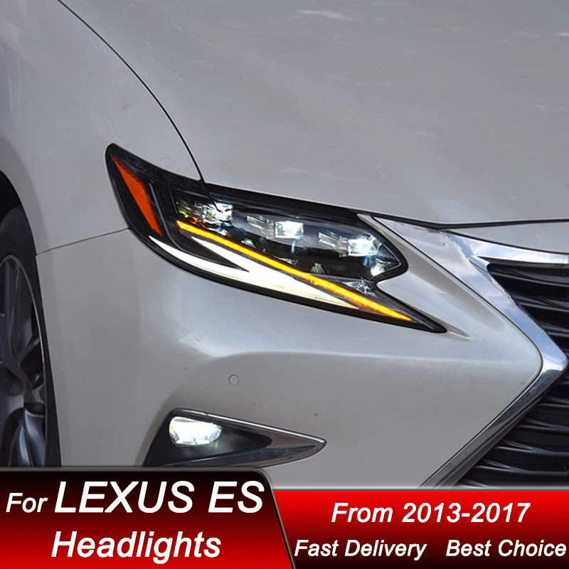 Car led Headlights For Lexus ES ES350 ES200 13-17 full LED new style ...