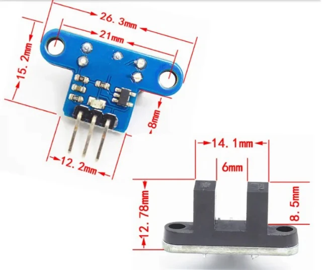Optical Sensor Optocoupler Motor Test IR Infrared Slotted Optical