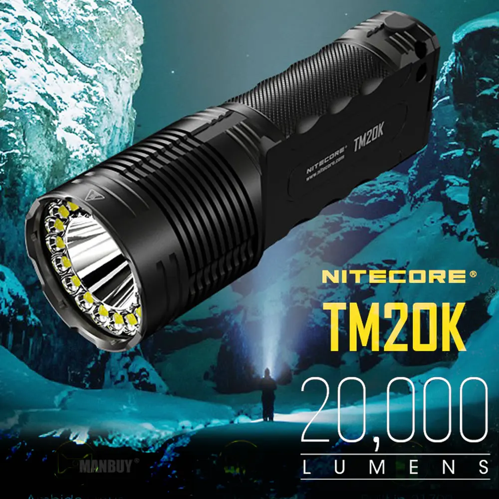 Nitecore-TM20K-20000-Lumen-CREE-XP-L-HD-19x-LEDs-Flashlight-Built-In ...