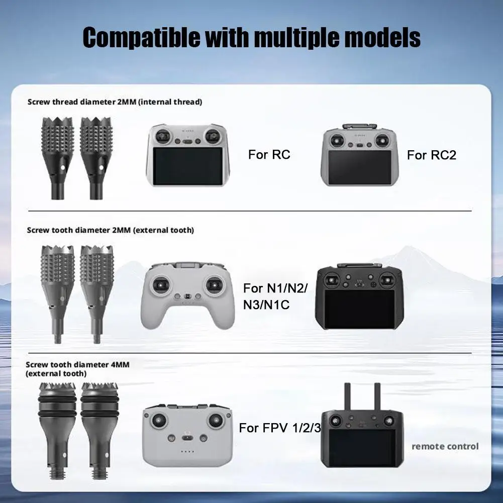 Aluminum Alloy Remote Controller Sticks for DJI RC/RC2 Joystick Rocker ...