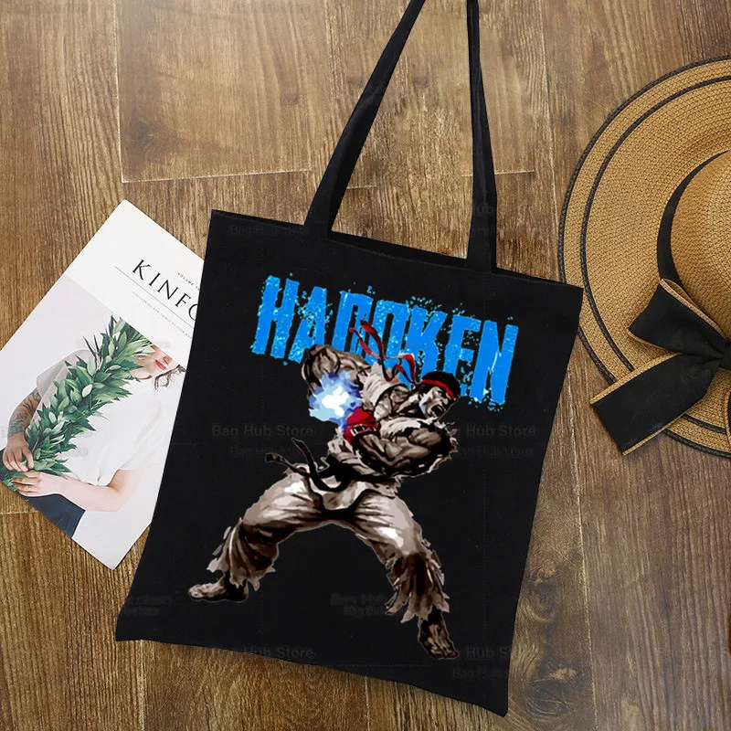 Street-Fighter-Black-Women-Canvas-Bag-Handbags-No-Parking-Violators ...