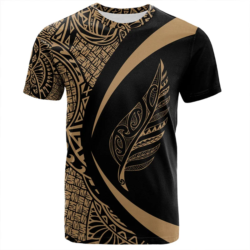 Summer-3D-Print-New-Zealand-Maori-Tribal-Patterns-T-Shirt-For-Men-New ...