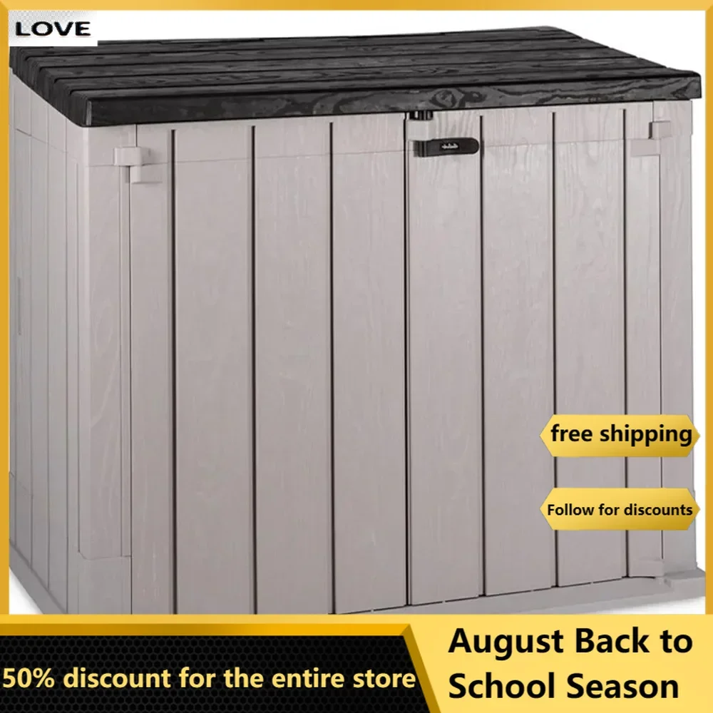 Storage-Shed-All-weather-Outdoor-Horizontal-Storage-Shed-for-Trash-Cans ...