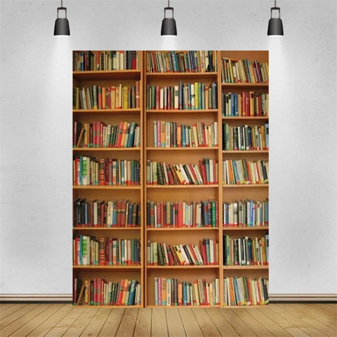 Bookshelf-Bookcase-Photography-Backdrop-For-Video-Recording-Library ...