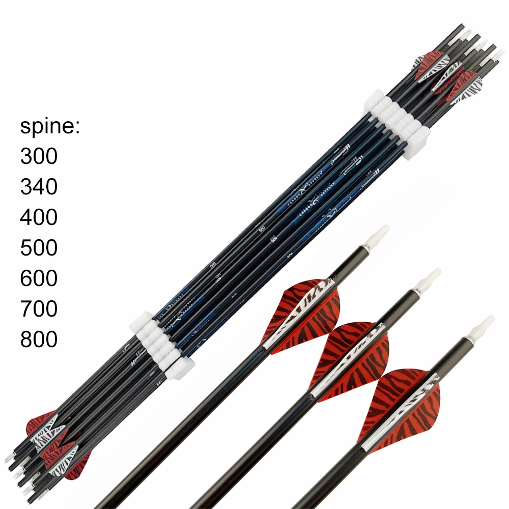 Pure-Carbon-Arrow-Spine300-800-75gr-Point-Compound-Bow-Recurve-Bow ...