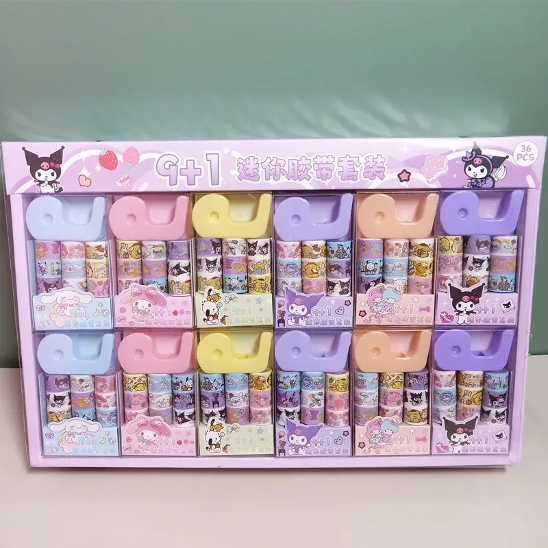 Sanrio Kuromi My Melody Sticker Roll Handmade Accessories Tape Paper ...