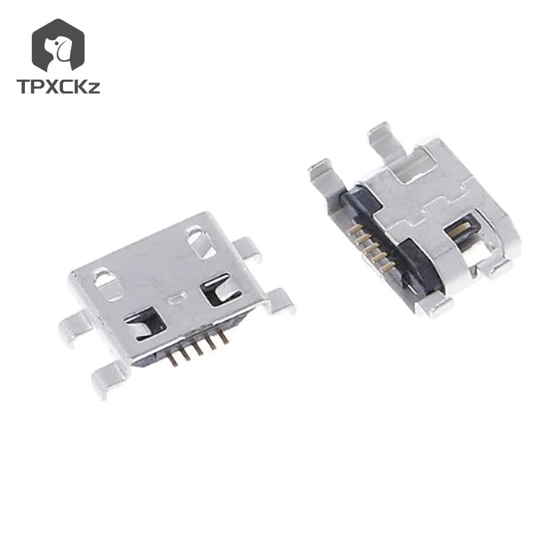10pcs-Micro-USB-5pin-B-Type-0-8mm-Female-Connector-For-Mobile-Phone ...