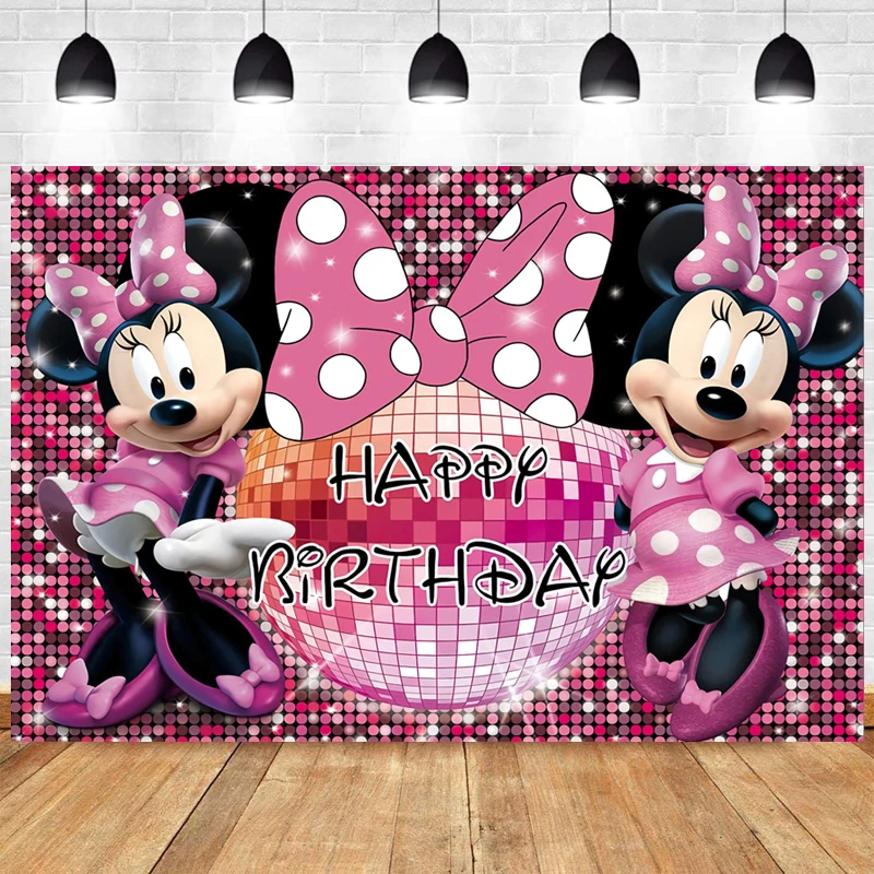 Minnie Mouse Pink Birthday Wallpaper