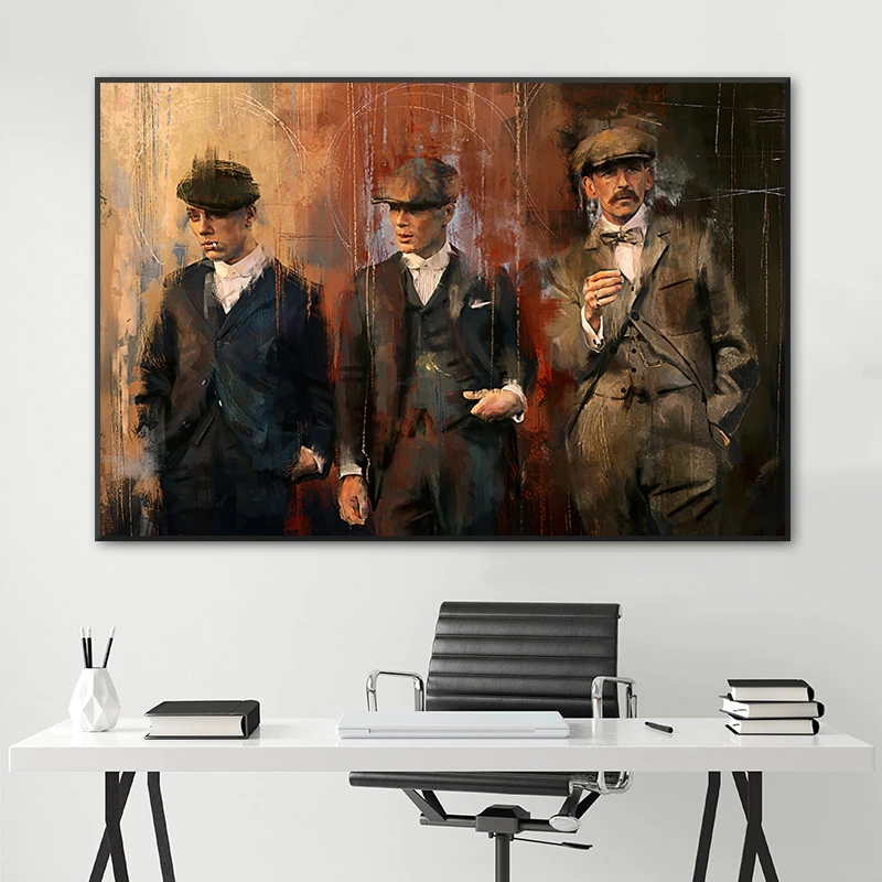 Peaky Blinders Canvas Paintings The Big Three of the Shelby Family ...