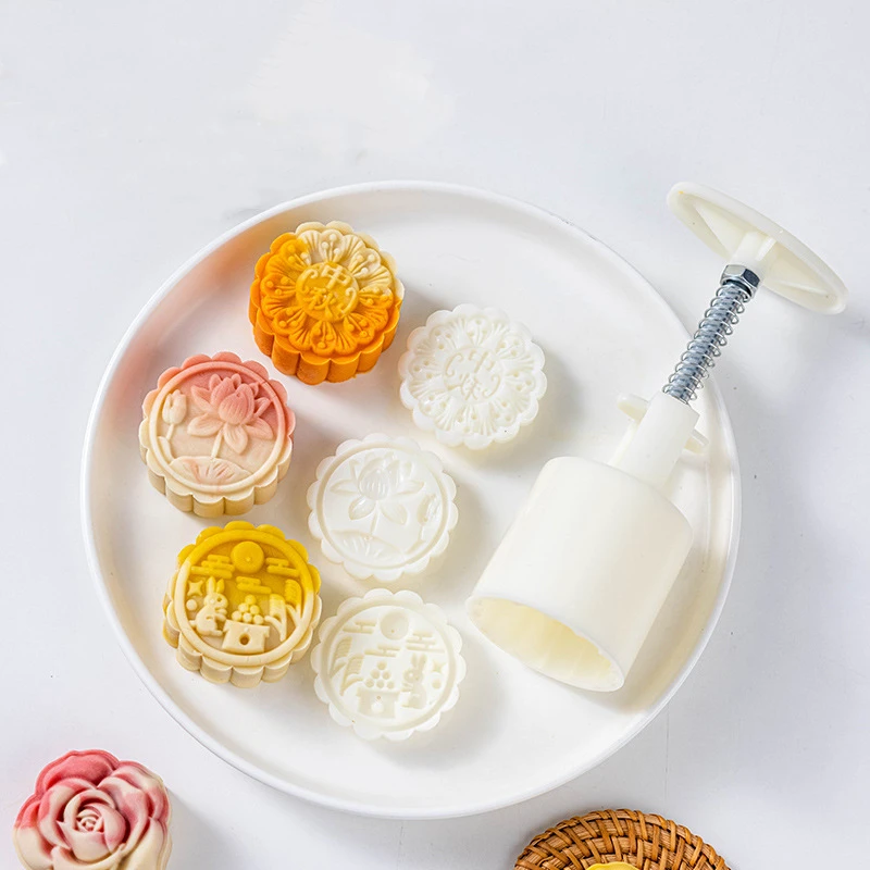50g-75g-Mooncake-Form-Mitte-Herbst-Festival-Hand-druck-Blume-Mond ...