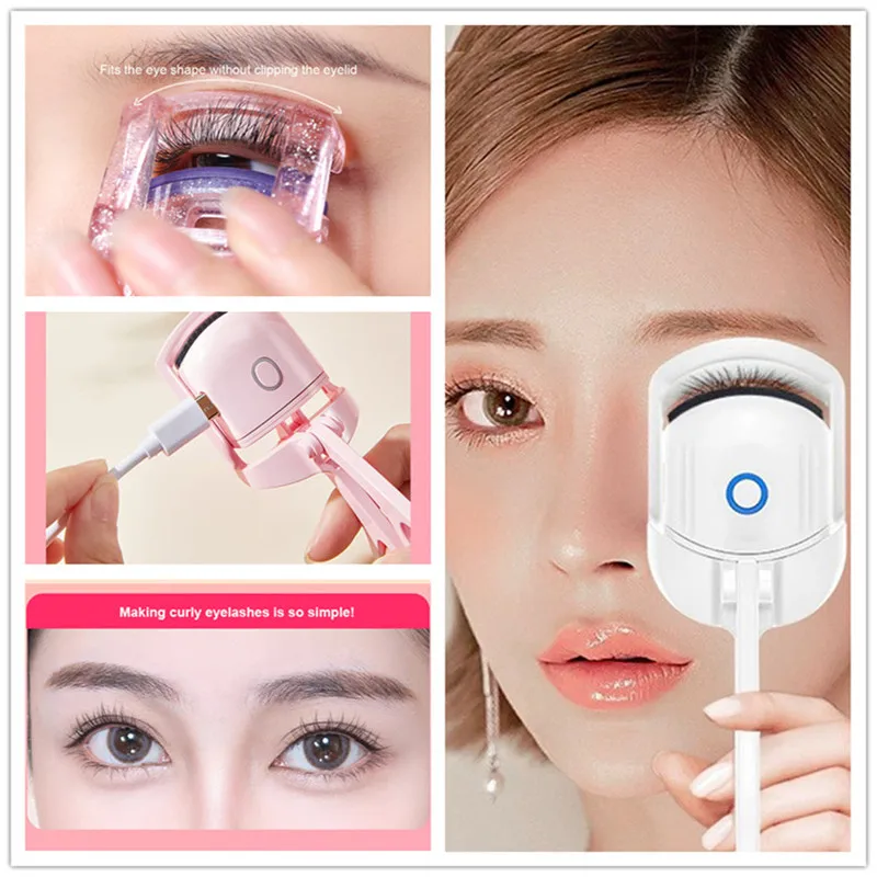 Electric-Heated-Eyelash-Curler-Emperature-Control-Charging-Durable ...
