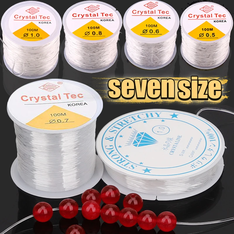 New-100m-Strong-Elastic-Crystal-Beading-Thread-Cord-Jewelry-Making ...
