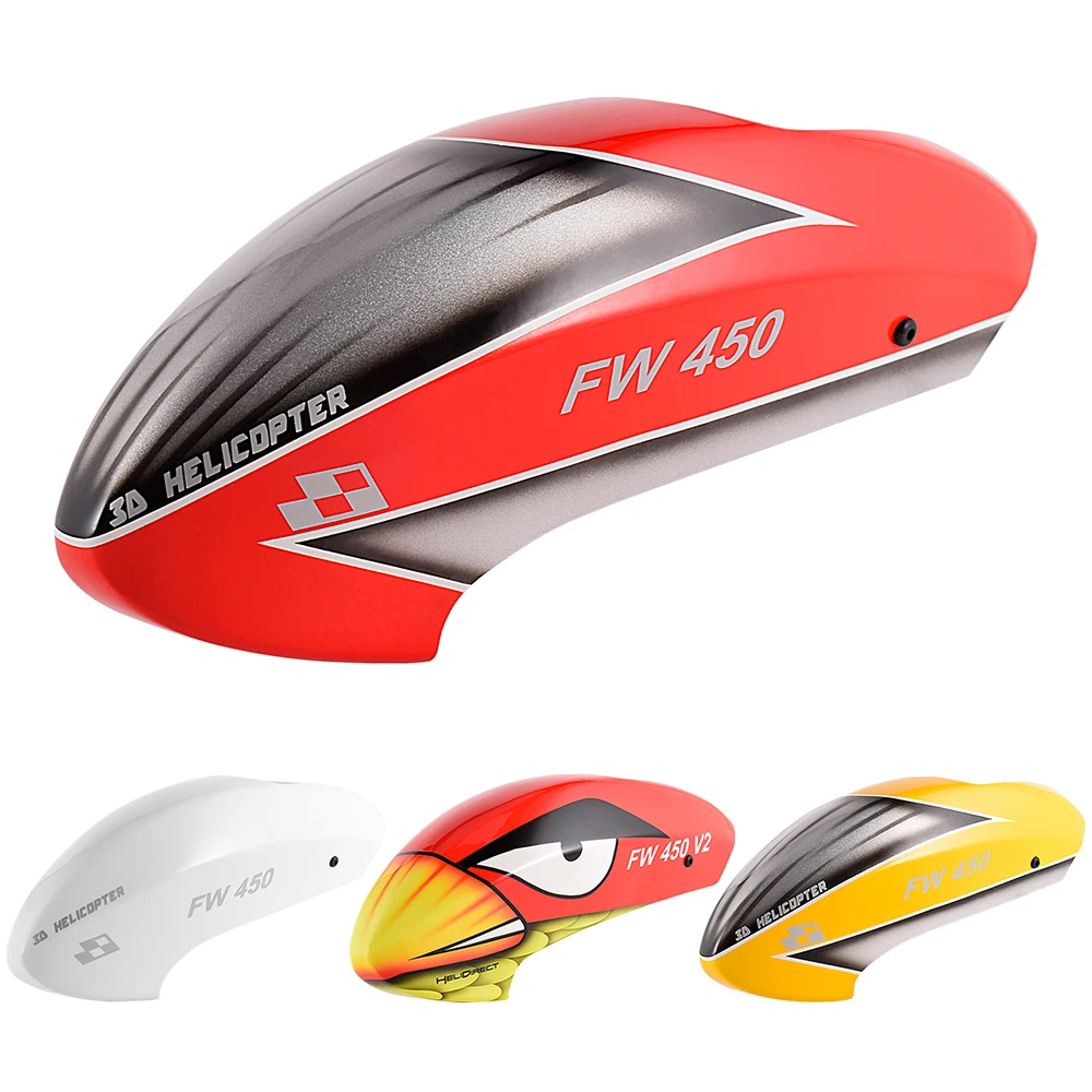 Fly-Wing-Helicopter-Canopy-for-Flywing-FW450-FW450L-V1-V2-V2-5-6CH-3D ...