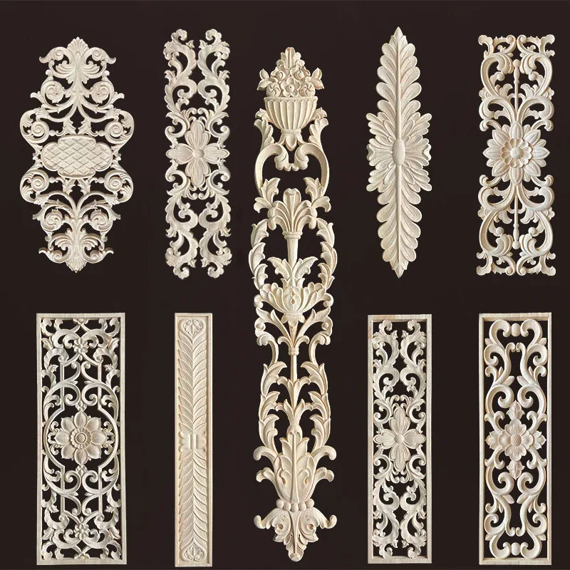 Wooden Appliques For Furniture Home Decoration Accessories Antique ...