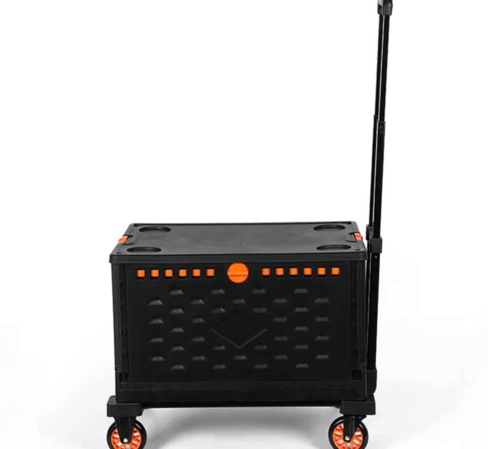 Trolley with Baskets, Foldable, Multifunctional, Shopping Cart, with ...