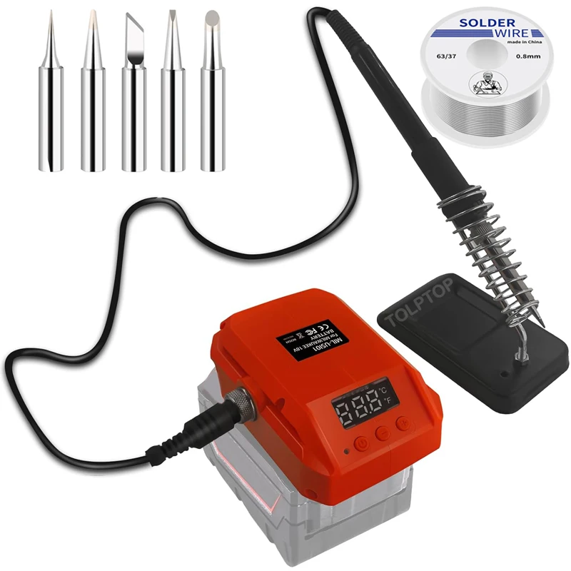 60W-Cordless-Electric-Soldering-Iron-for-Milwaukee-18V-Battery-936M ...