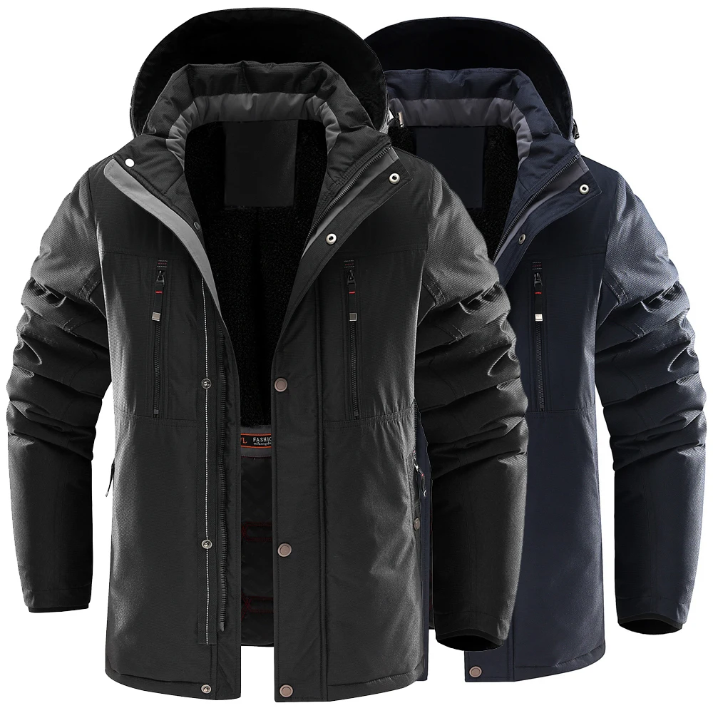 Hooded-Parkas-Men-Windproof-Waterproof-Thermal-Winter-Coat-Multi-Pocket ...