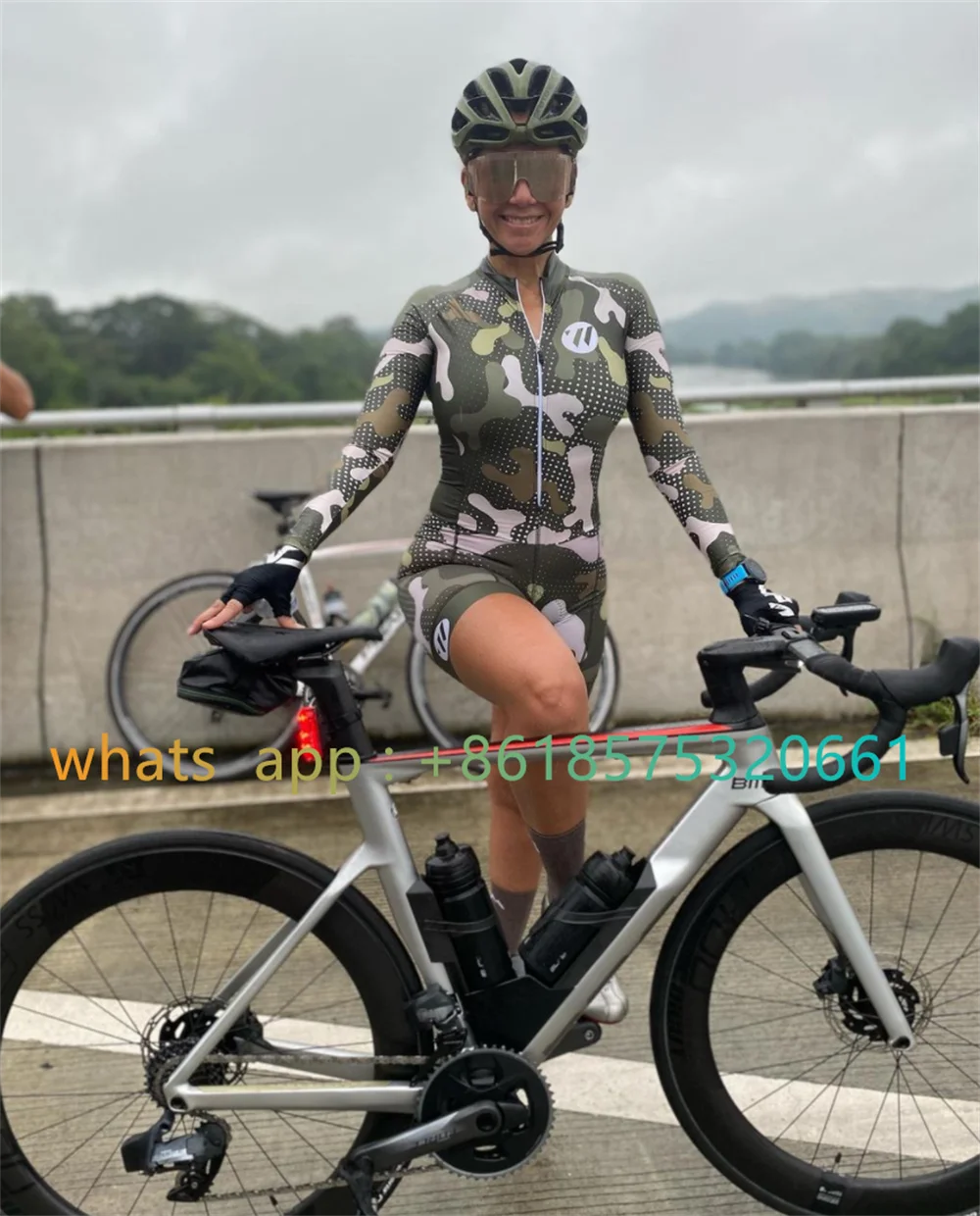 Women-s-Cycling-Clothing-Sets-Long-sleeve-Jumpsuit-Professional ...
