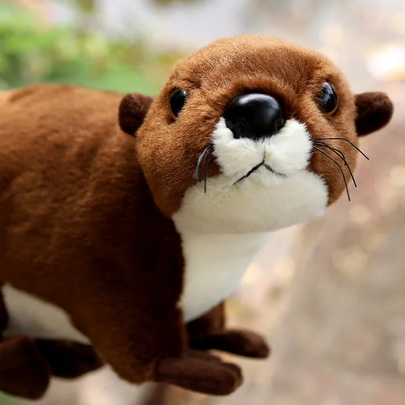 Cute-Reallife-Otter-Plush-Toy-Lifelike-Stuffed-Wild-Animal-Soft-Doll-Lovely-Otters-Toys-High ...