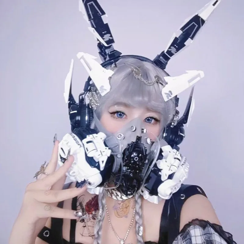 Original Punk Bluetooth Headset Technological Headphone Headwear ...