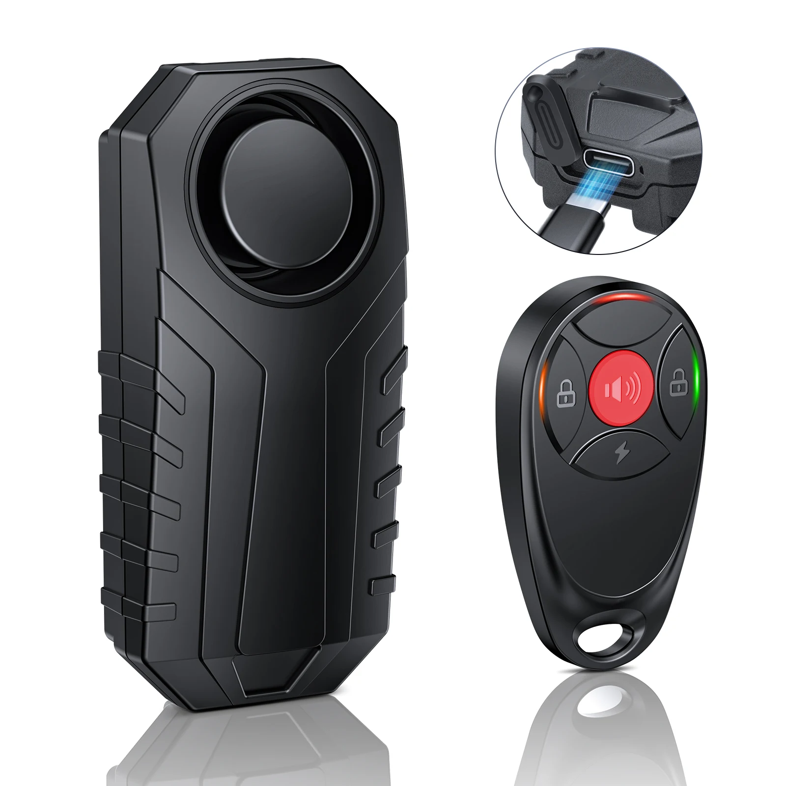 Anti Theft Bike Alarm with Remote Wireless Security Vibration Bike ...
