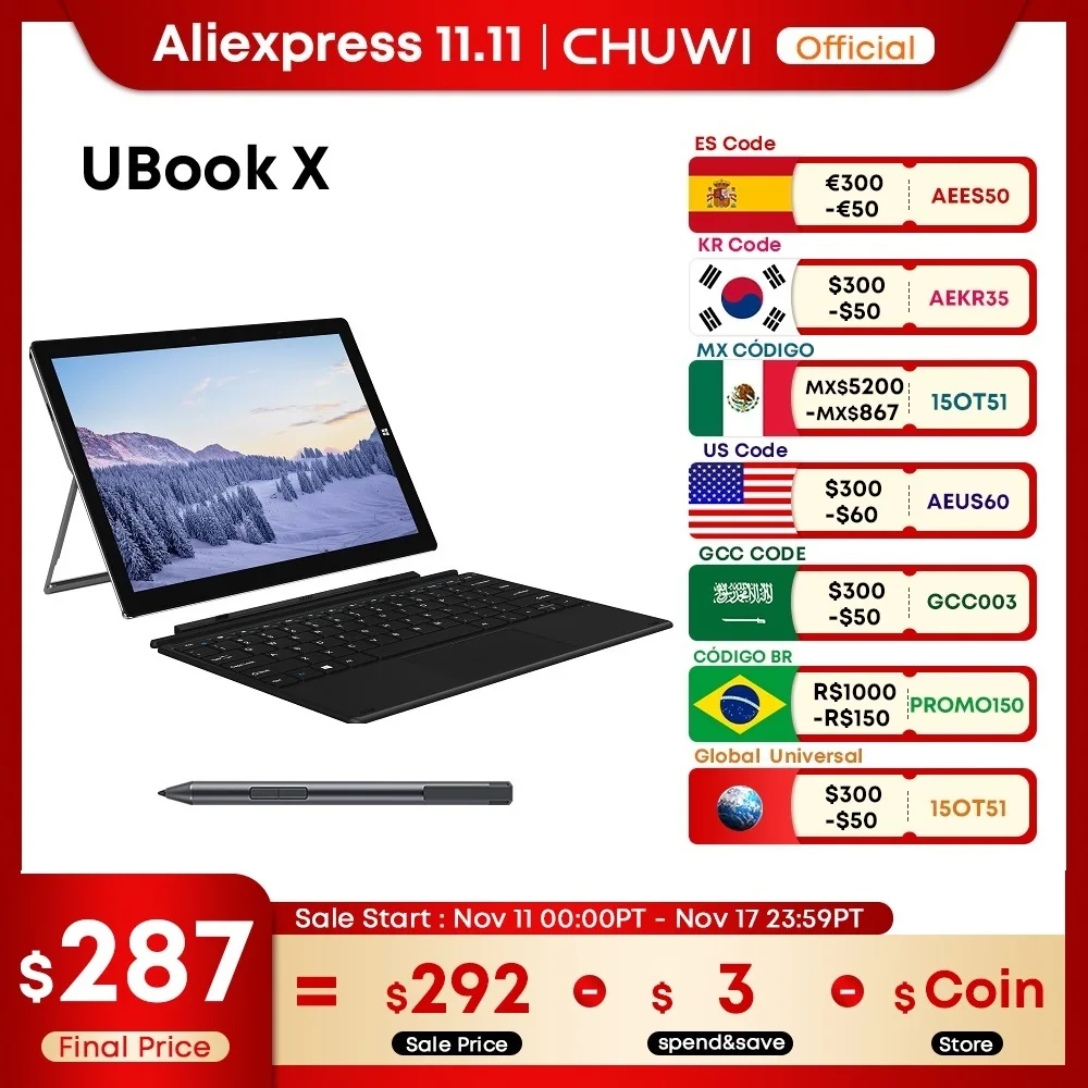 CHUWI-UBook-X-Tablet-PC-Tablet-PC-Intel-i5-10210Y-12-inci-2K-IPS ...