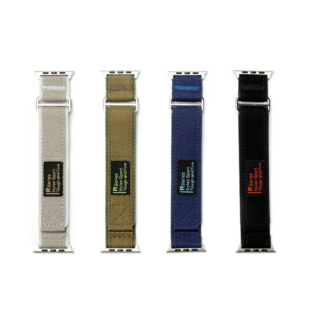 Cross-Border-Nylon-Strap-para-Apple-Watch-Smart-Loop-Velcro-Hand-Strap ...