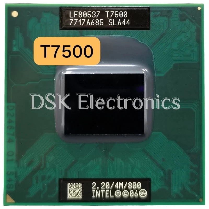 Intel Core 2 Duo T7500 Sla44 Slaf8 Cpu 4m Socket 479 Cache/2.2ghz/800/dual Core Laptop Processor ...