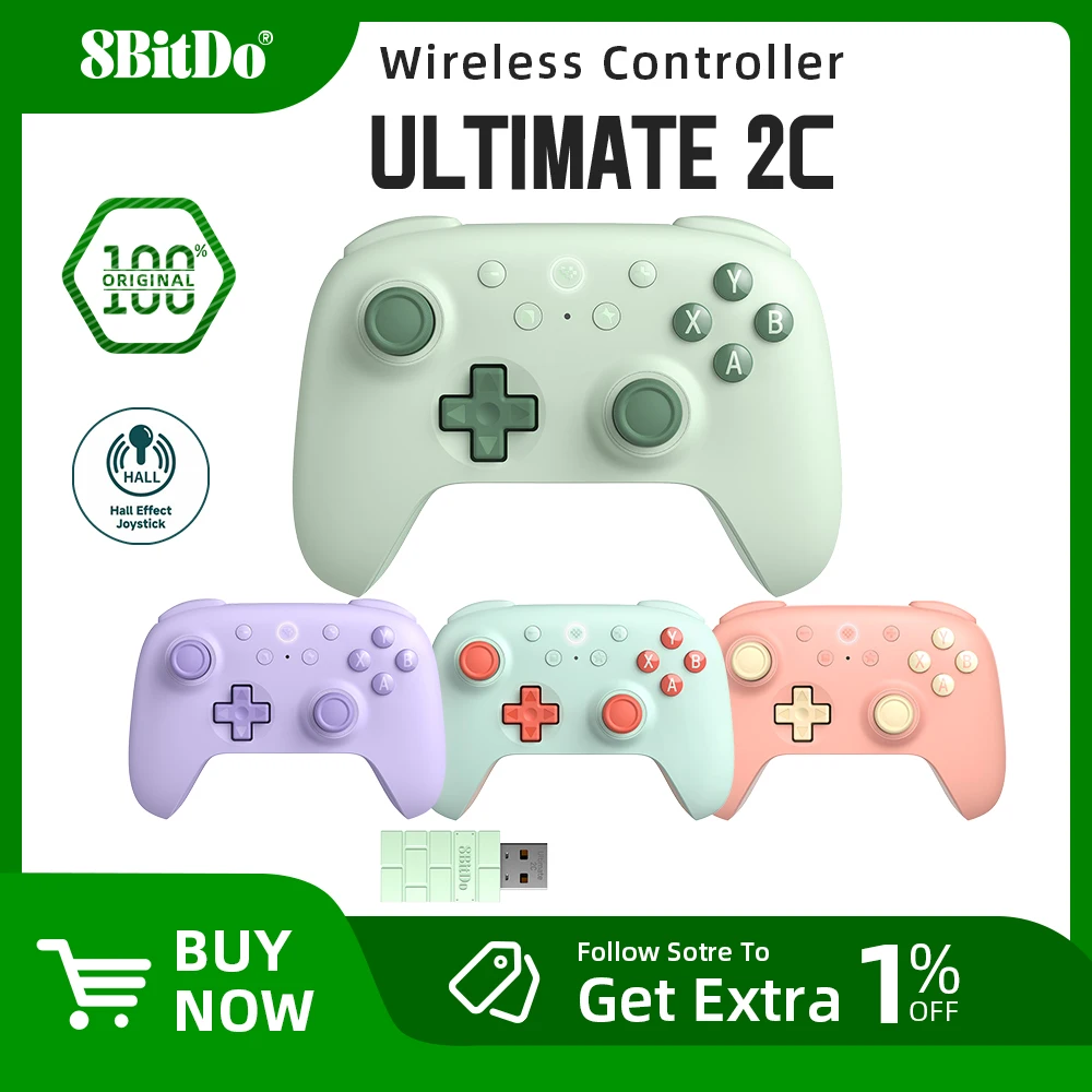 8bitdo-mando-inal-mbrico-2C-para-juegos-2-4G-Windows-10-11-Steam-PC ...