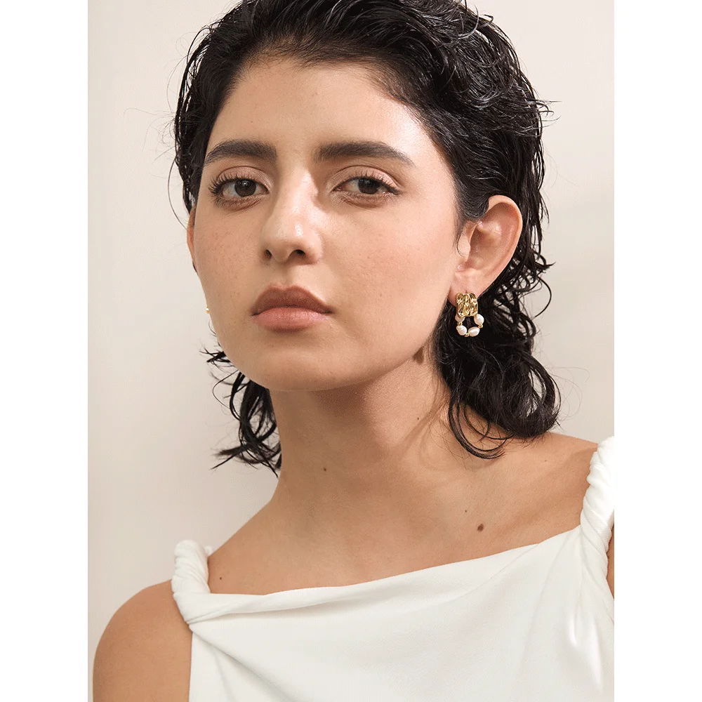 Γυναικεία σκουλαρίκια High Quality Natural Freshwater Pearl – Kosmo ...