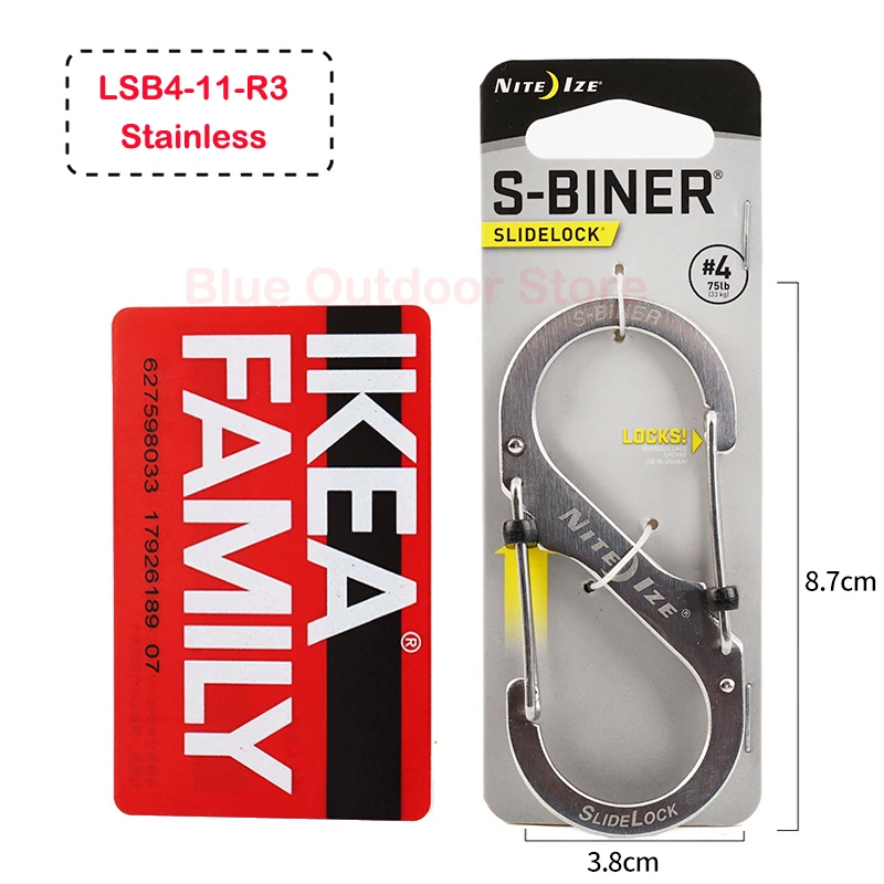 Nite-Ize-LSB4-11-R3-S-Biner-SlideLock-Dual-Locking-Carabiner-Size-4 ...