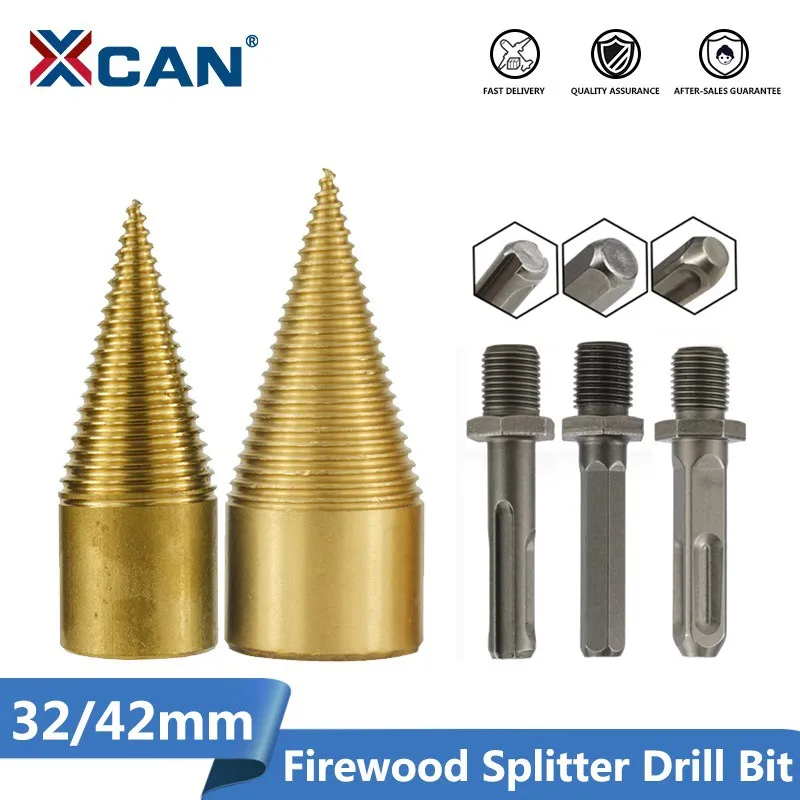XCAN-Round-Hex-Triangle-Shank-Split-Cone-Drill-Bit-32mm-42mm-High ...