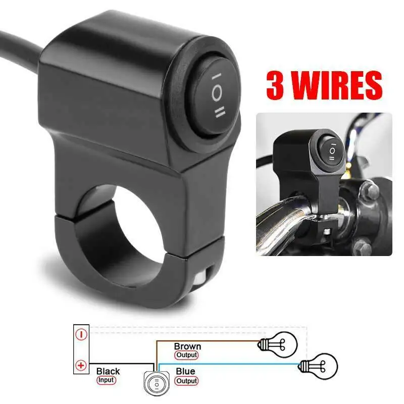 Waterproof Aluminum Motorcycle Switch | Aluminum Alloy Fog Spotlight ...