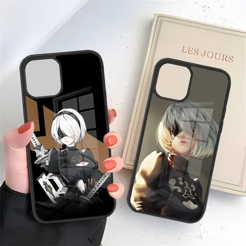 Funda de teléfono NieR Automata 2B PC + TPU diseño para Samsung Galaxy ...