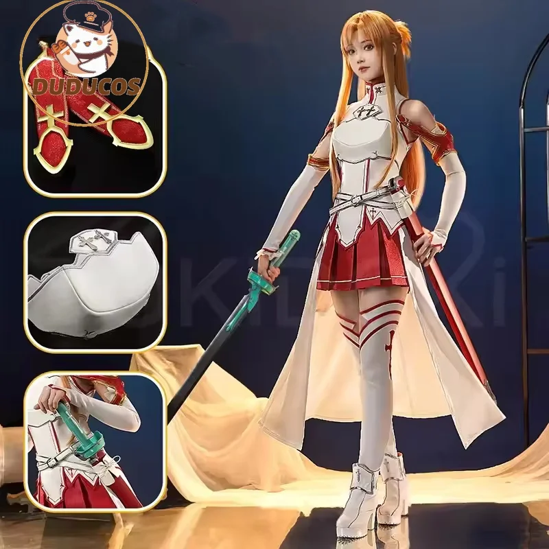 IN STOCK Yuuki Asuna Cosplay Costume Anime Sword Art Online Cosplay ...