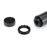 6" Stainless Steel Monocore Solvent Trap: 1.4"OD, Dual Thread