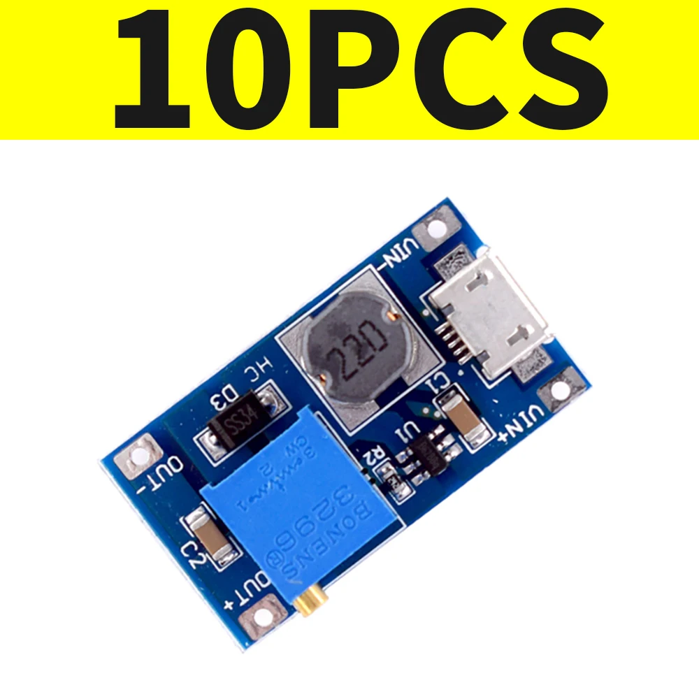10pcs-XY-016-MT3608-DC-DC-Adjustable-Boost-Module-Step-Up-Converter ...
