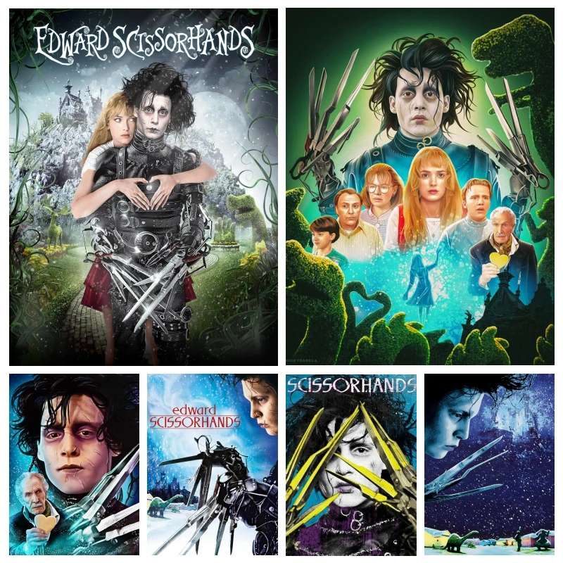 Fantasy Love Movie Edward Scissorhands Diamond Painting Kit Cross ...