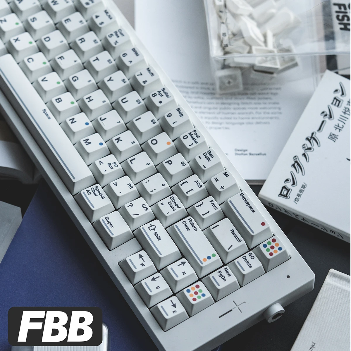FBB Keycaps SBK PBT DYE SUB Key cap Set Cherry Profile for Mechanical ...