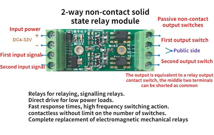Two-way-Solid-State-Relay-Switch-Module-Normally-Open-Normally-Closed ...