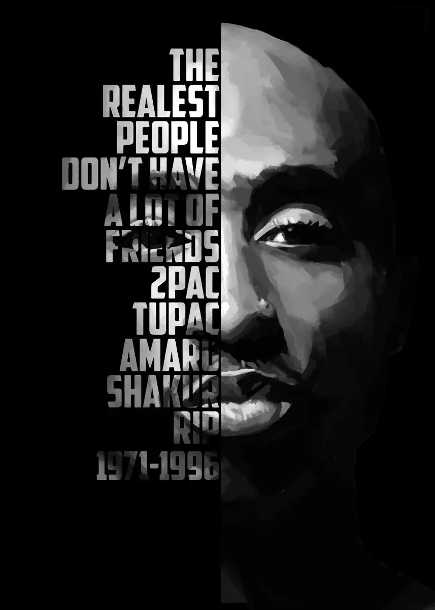 Tupac Black And White