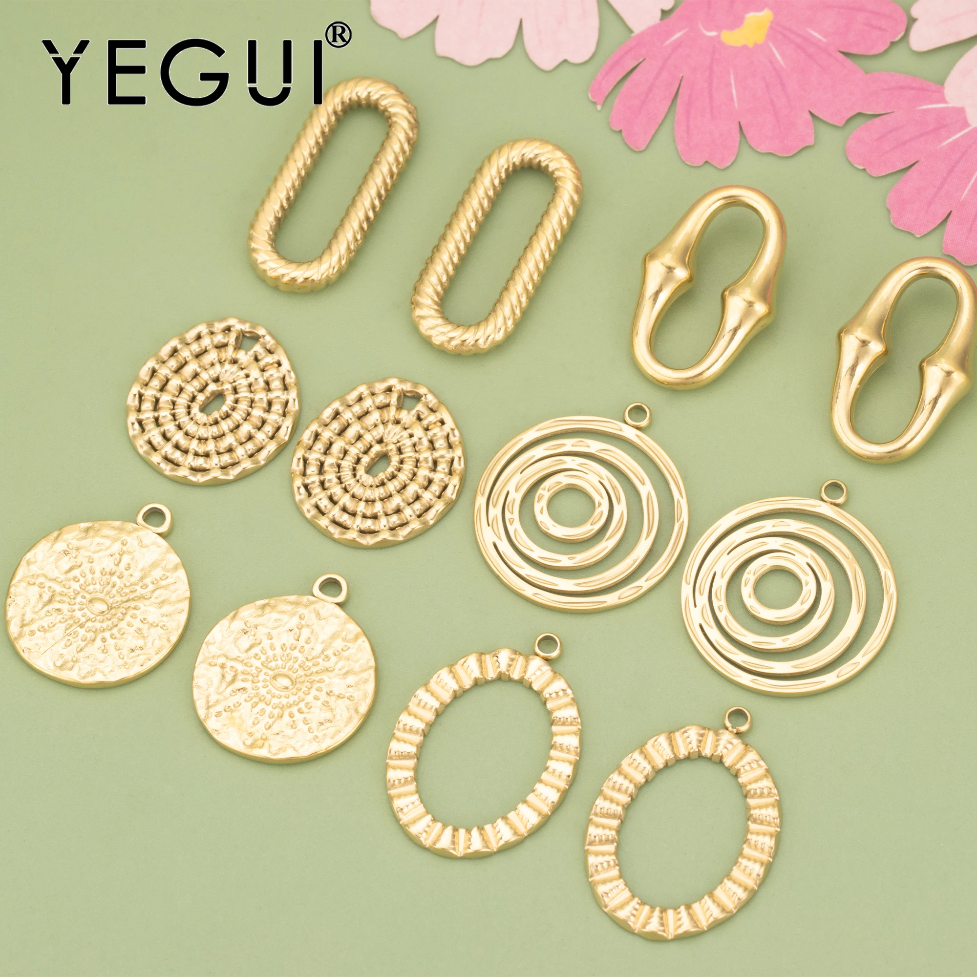 YEGUI MD42,jewelry accessories,316L stainless steel,nickel free,charms ...