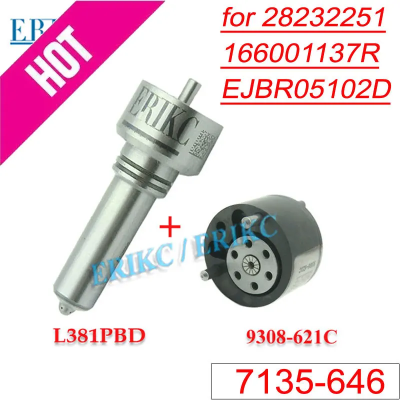 7135-646 EJBR05102D (28232251) Diesel Injector Spare Parts Kit Nozzle ...