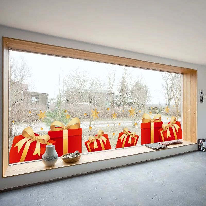 Christmas-Decoration-Stickers-for-Window-Gift-Box-Wall-Stickers-Xmas ...