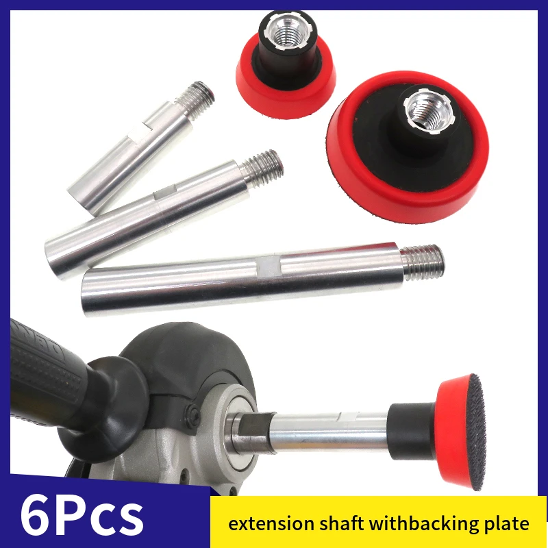 3Pcs-Rotary-Extension-Shaft-Set-with-3Pcs-RO-backing-plate-M14-Thread ...