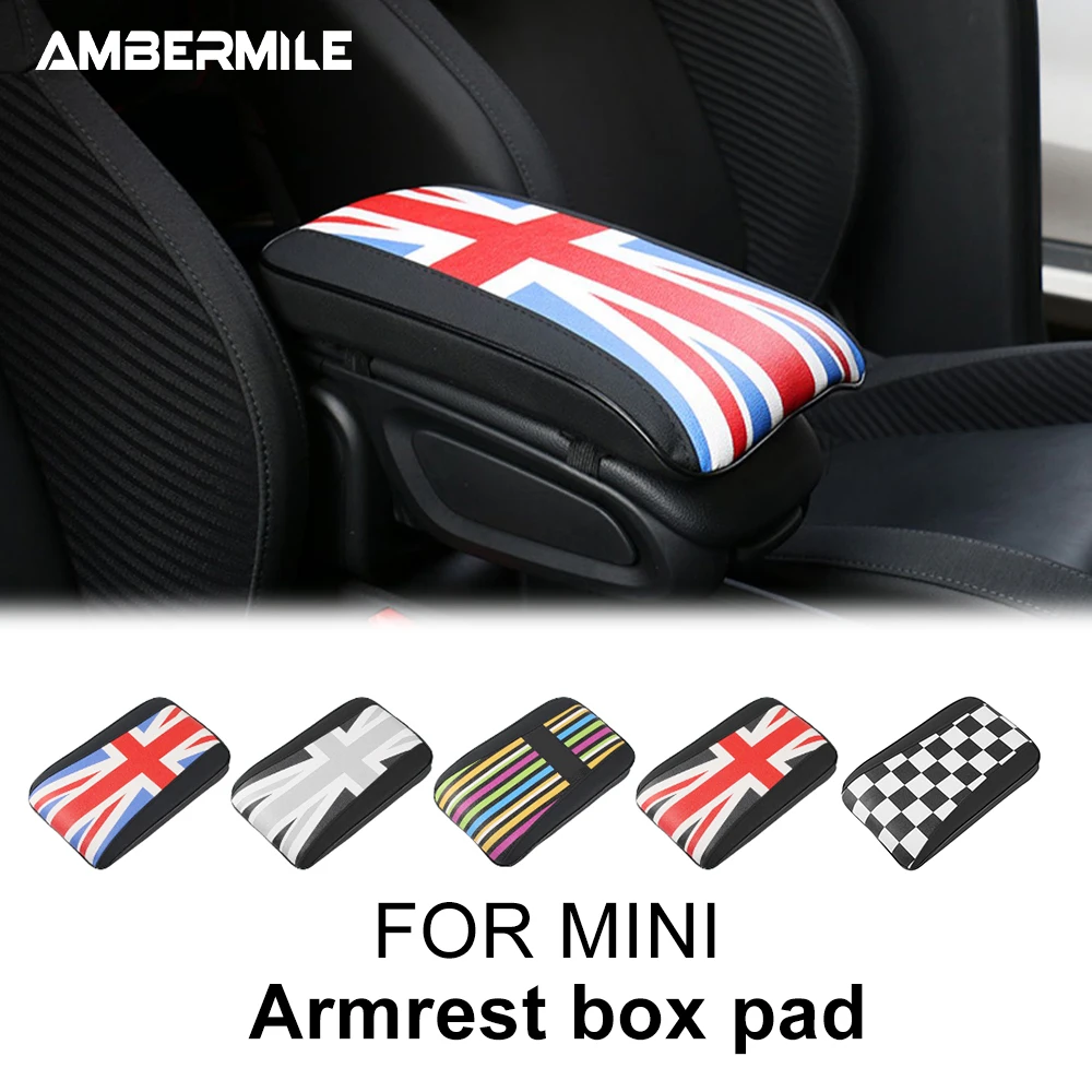 Leather-For-Mini-F54-F55-F56-F60-R55-R56-R60-Auto-Hand-Rest-Pad-Central ...