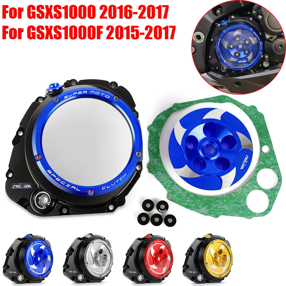 GSXS 1000 1000F Engine Clear Clutch Cover For Suzuki GSXS1000 GSXS1000F ...