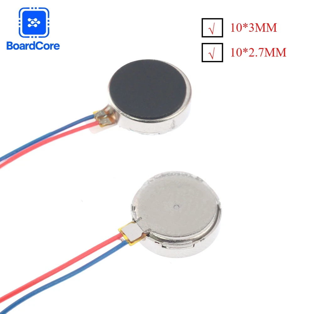 5PCS 1030 1027 Flat Micro Motor DC Vibrating Motor 10*3MM/10*2.7MM DC ...