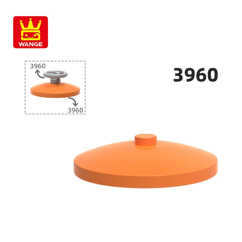 Wange-3960-100g-78Pcs-4x4-Disc-Building-Block-Moc-Color-Round-Disc ...