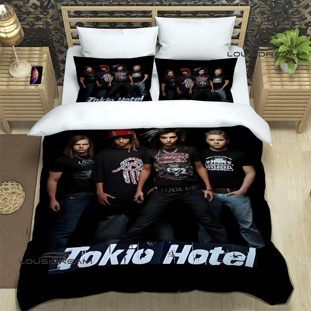 Tokio-Hotel-Band-bedruckte-Bettw-sche-Sets-exquisite-Lieferungen-Set ...